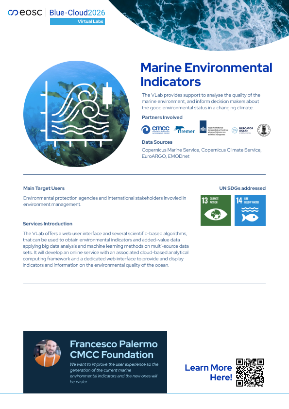 Marine Environmental Indicators | Blue-Cloud 2026